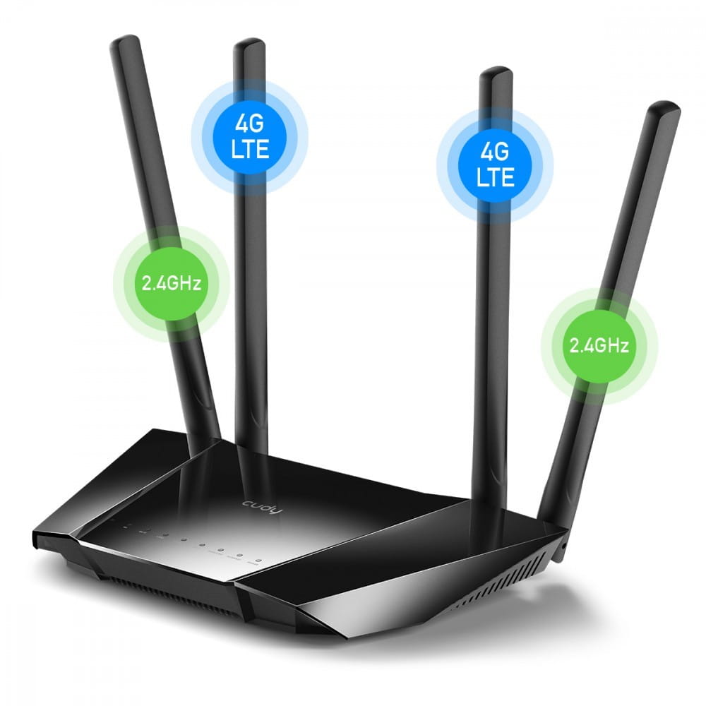 Cudy Router LT400 N300 4G LTE SIM Prof Computer